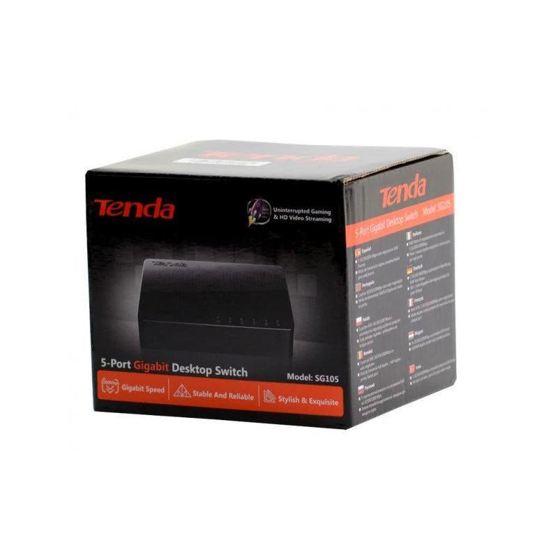Tenda 5-Port Gigabit Ethernet Desktop Switch - SG105M